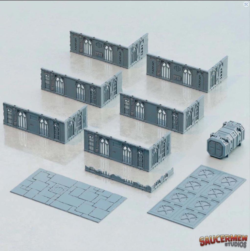 40K WTC Tournament Terrain – Gothic Ruins & Buildings - 54 piece set